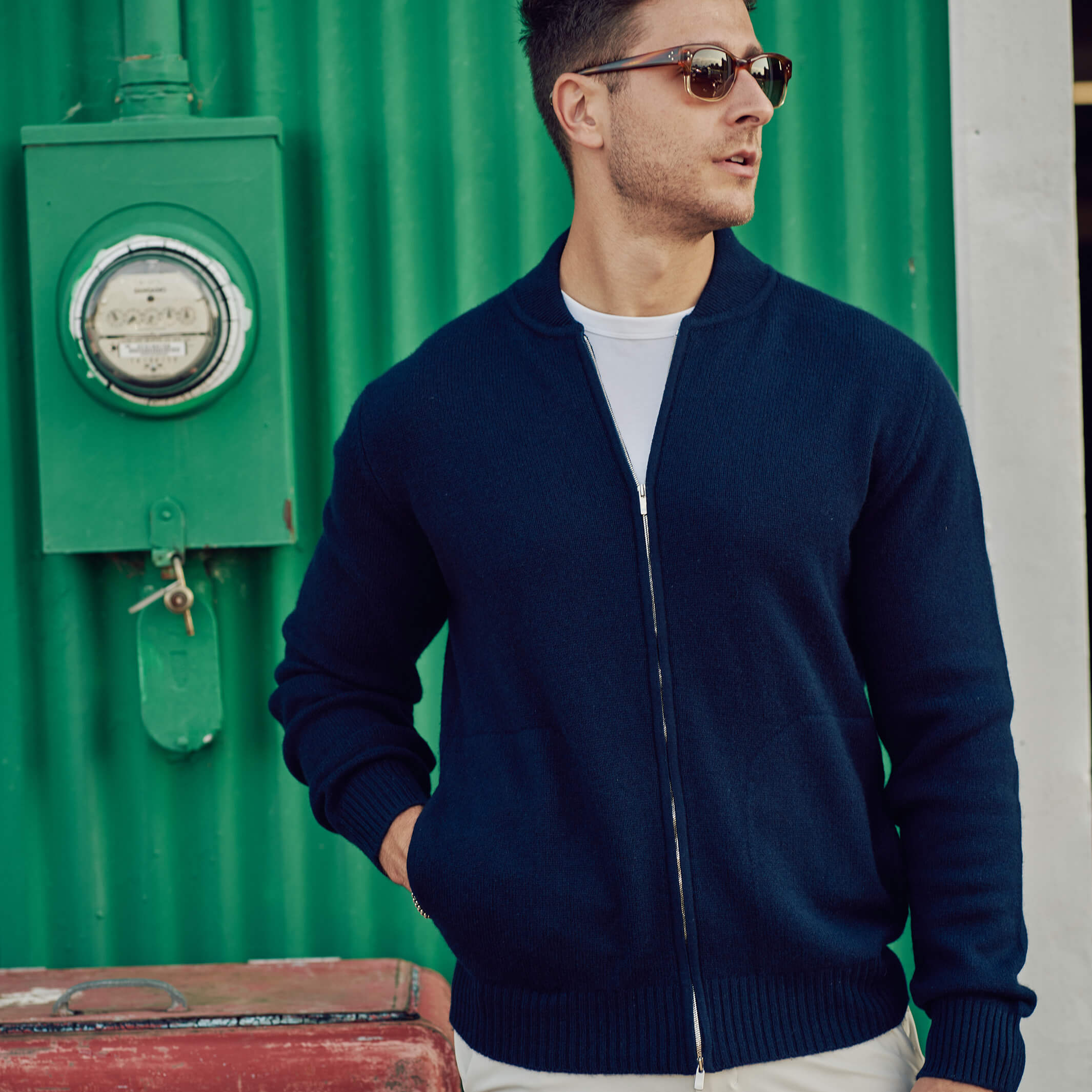 The Errol 4-Ply Cashmere Bomber – Billie Todd